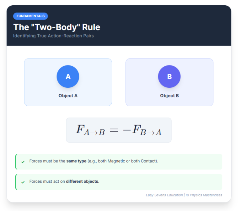 Newton’s Third Law: Equal and Opposite Force Pairs - Easy Sevens Education